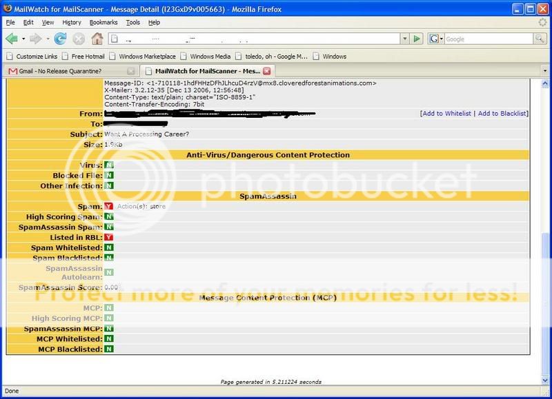 Thread: [Mailwatch-users] No Release Quarantine? | MailWatch for ...